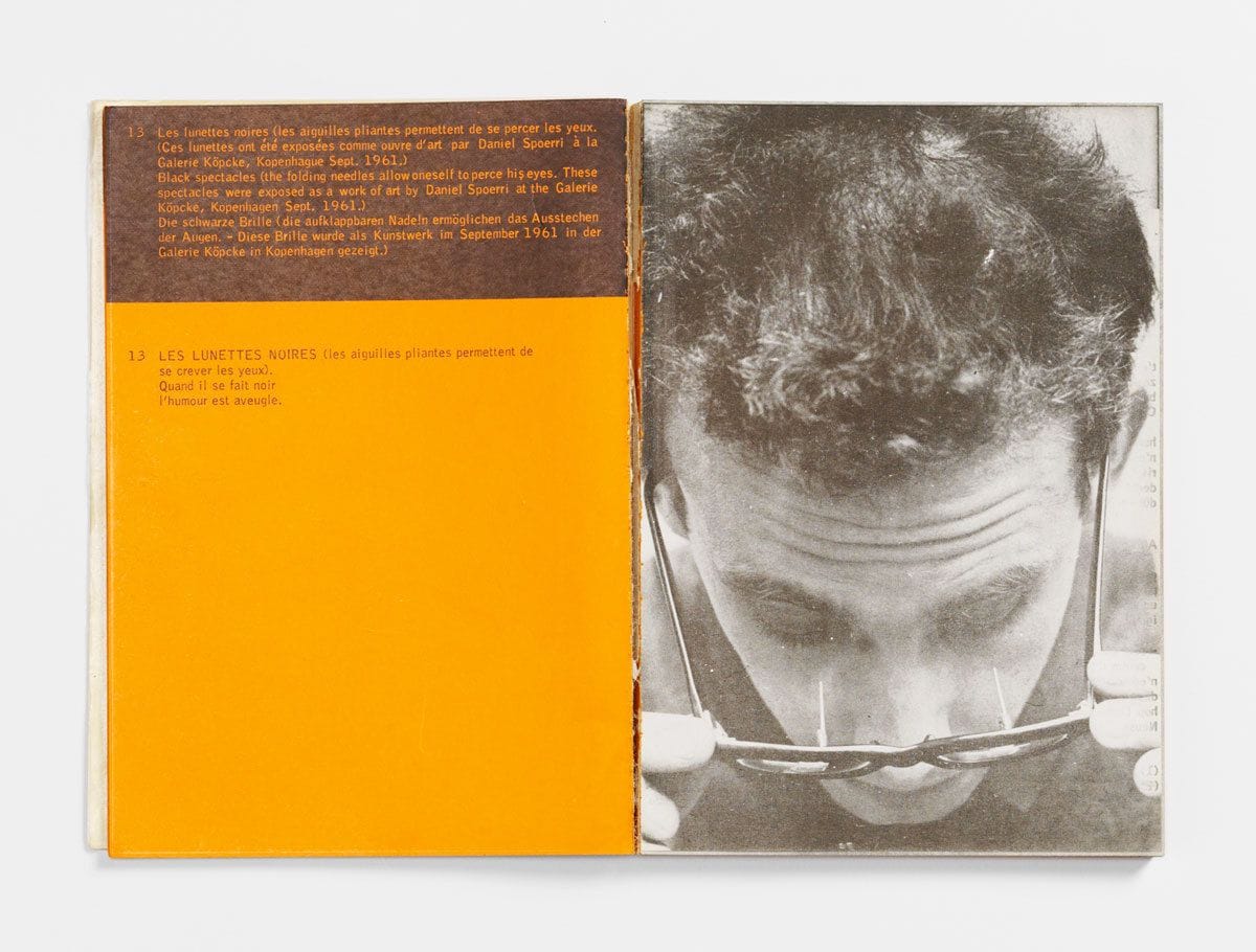 From: Daniel Spoerri, L'Optique Moderne, Edited by the artist with the ...