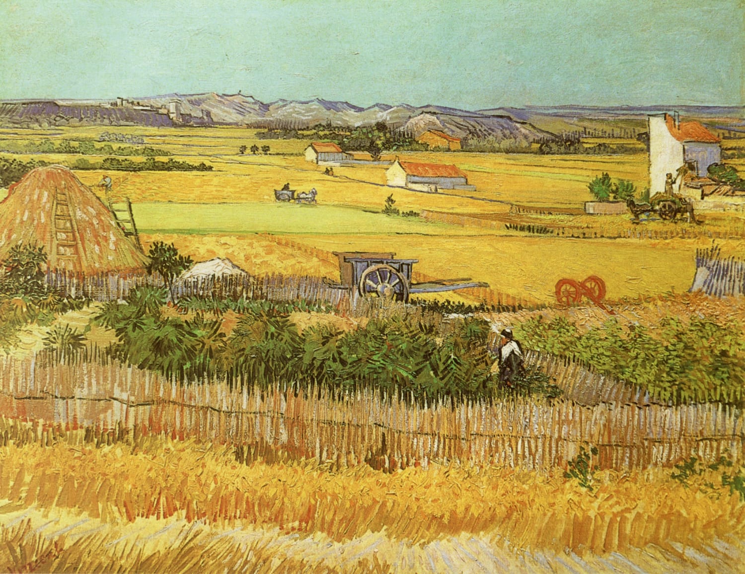 The Harvest (De oogst), 1888. Vincent van Gogh, 1888.Oil on canvas.