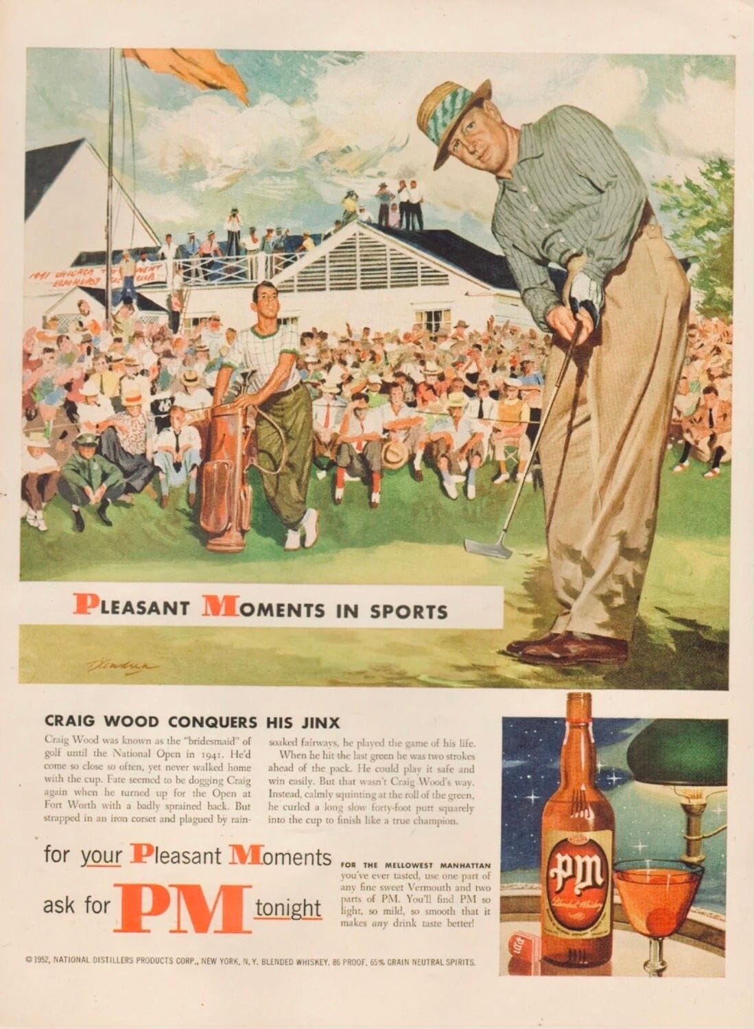 1950s PM Whiskey advertisement