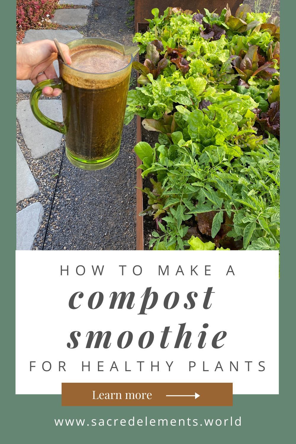 Simple compost smoothie and tea recipe