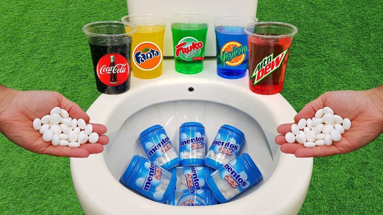 Mentos VS Coca Cola Zero, Yedigün Blue, Fanta, Mtn Dew, Fruko and ...