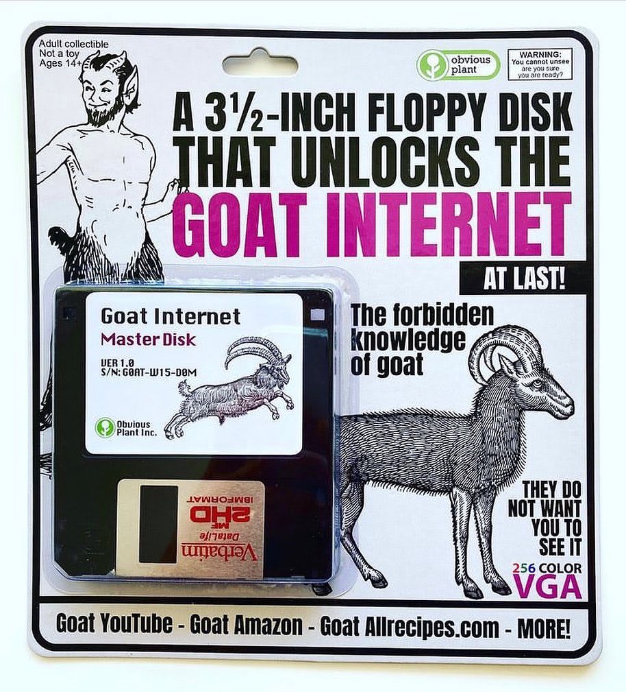 Goat Internet is back in stock: