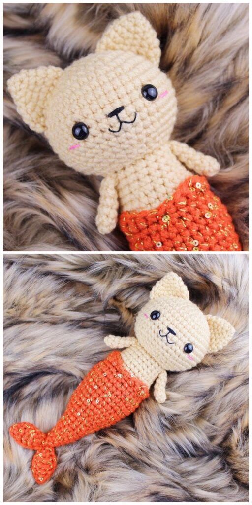 Amigurumi Blue Mermaid Free Pattern Crochet