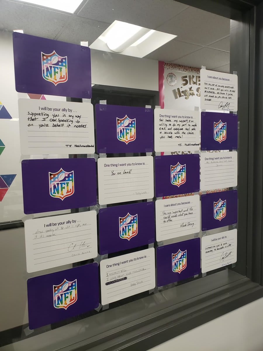 Throughout the year, current and former players wrote messages of ...