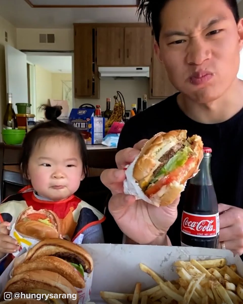 What a hungry hungry toddler 😂