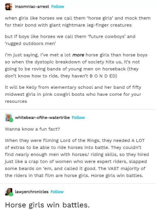 Not sure if this belongs here but to all my fellow equestrian sisters ...