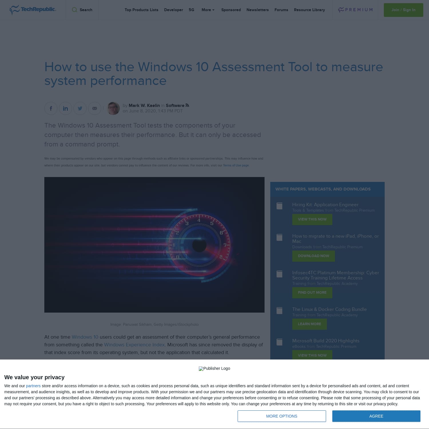 How to use the Windows 10 Assessment Tool to measure system performance