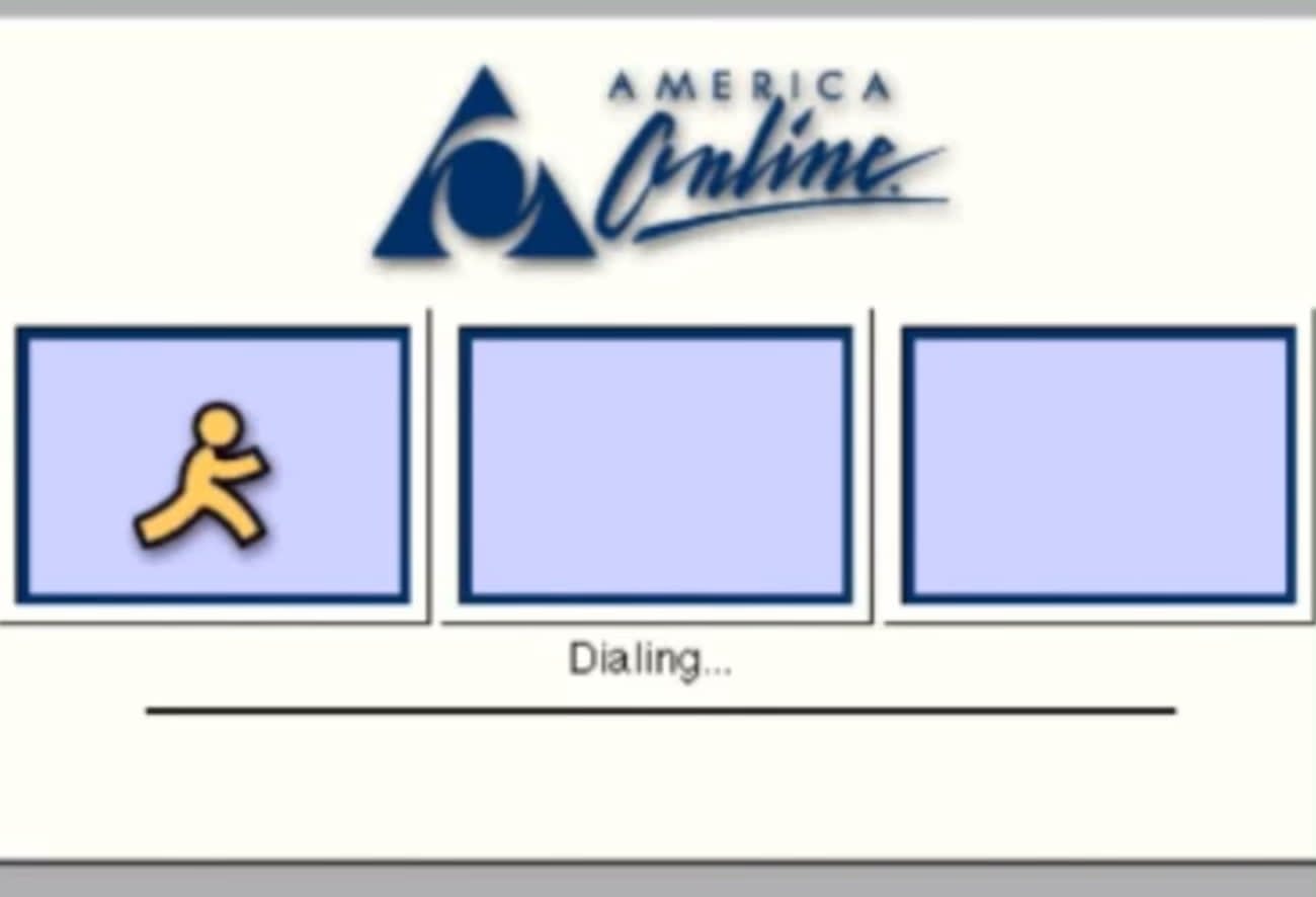 Aol sign on (Dial up sound)