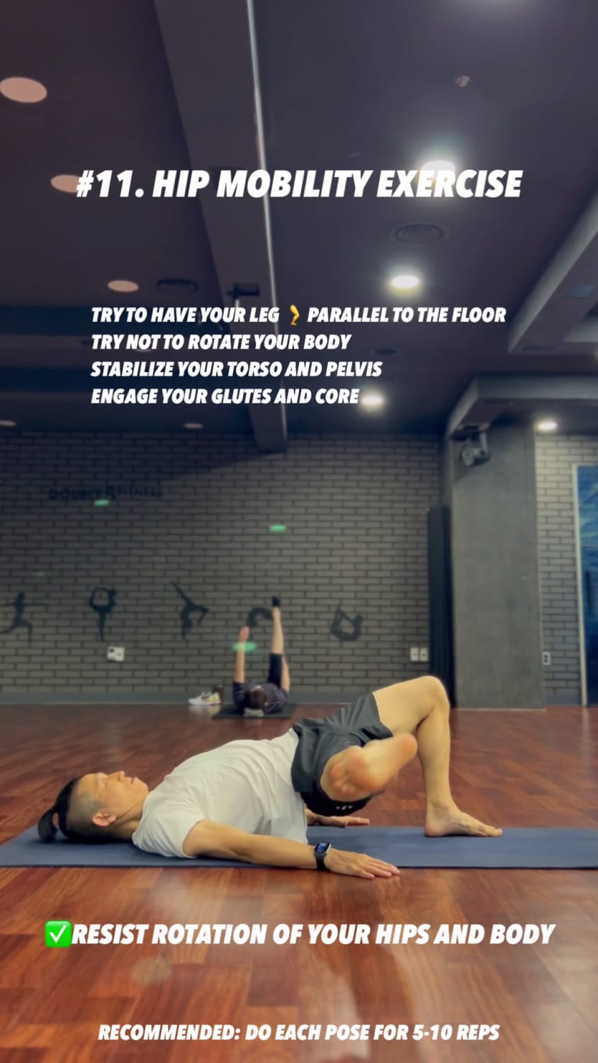 BEST HIP MOBILTY EXERCISES BASIC TO ADVANCED This tutorial video starts with hip mobility ...