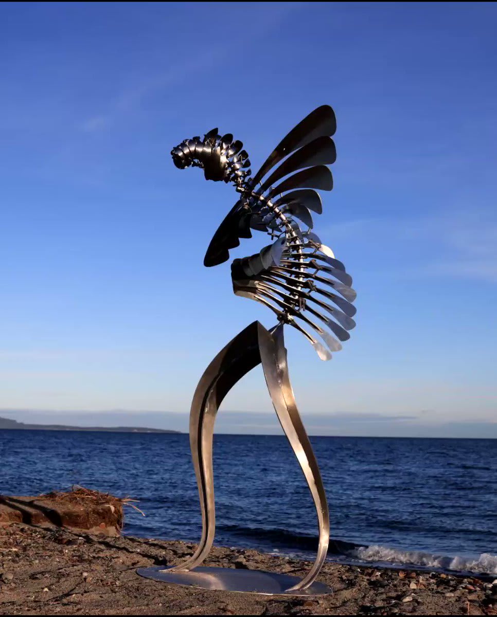 Watch this incredible new kinetic sculpture by artist Anthony Howe ...