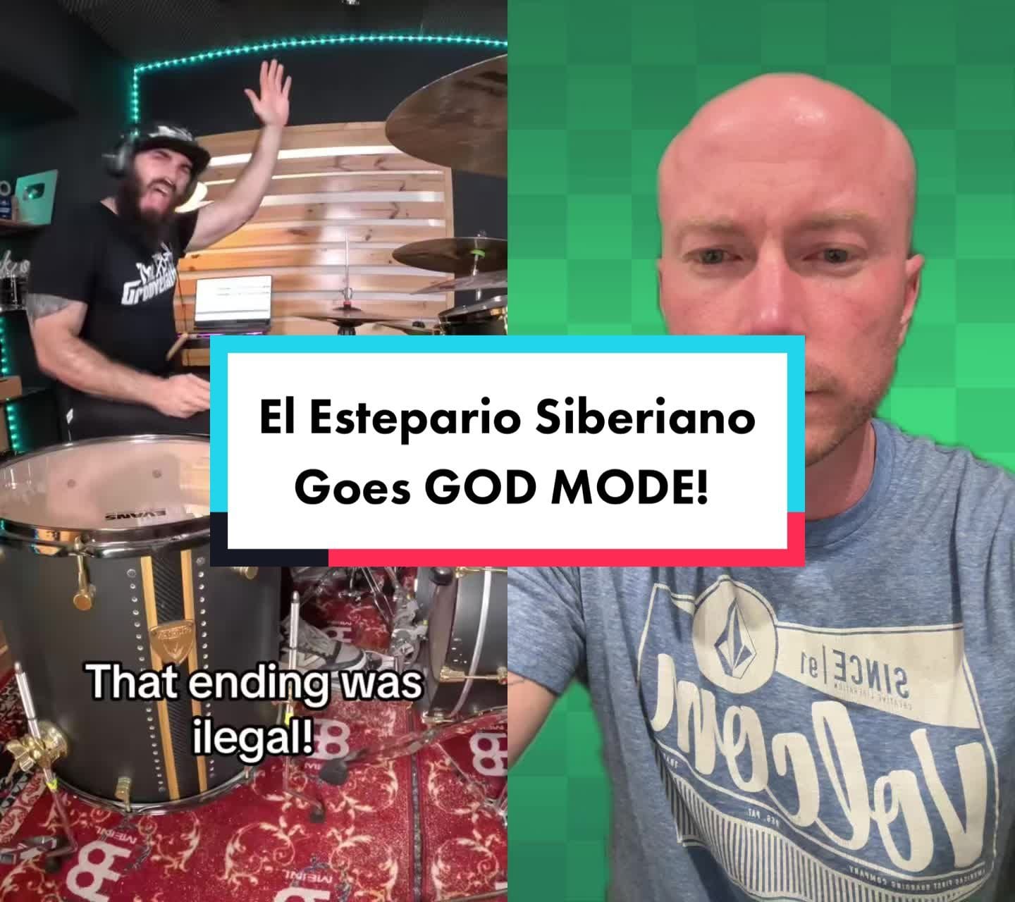 duet with @elestepariosiberiano epic greenscreen Drummer Reacts To El ...