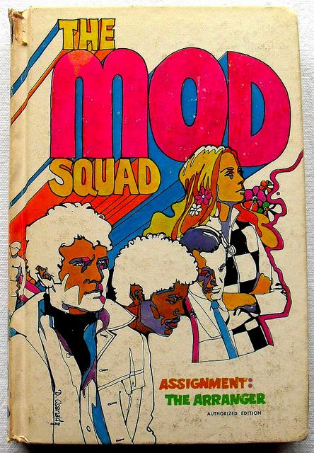 The Mod Squad 1969 Vintage Book Ciover Illustration 1960s