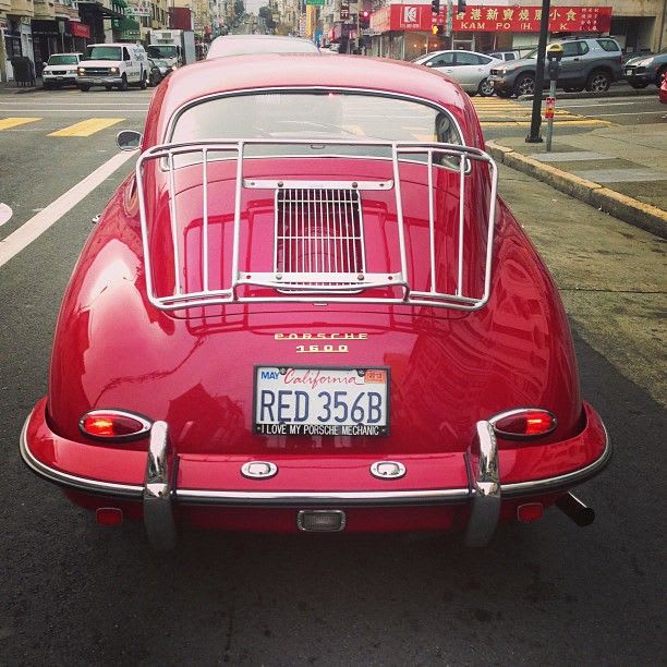 Classic Red Porsche 356 Coupe