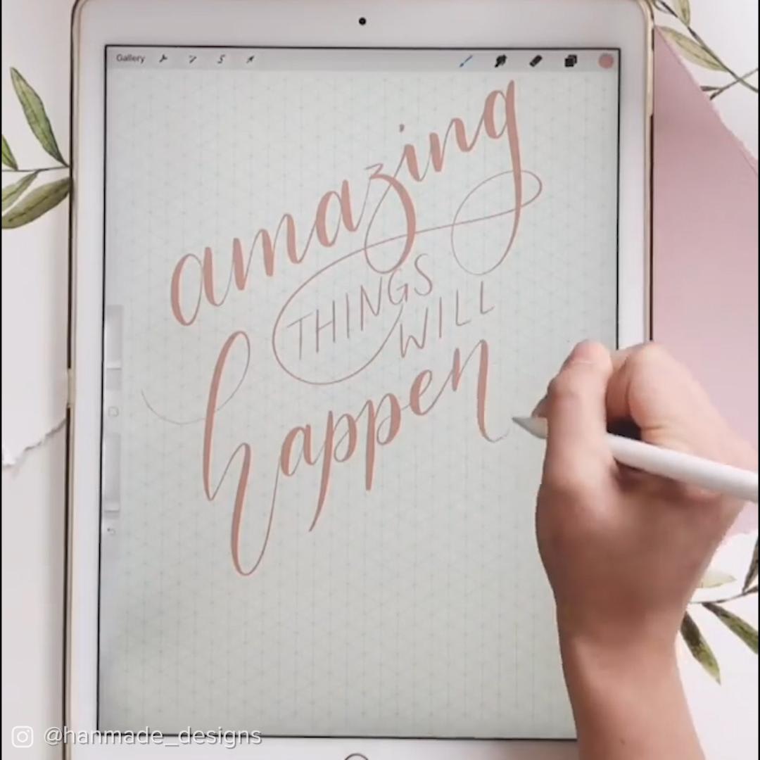 Digital Hand-Lettering Is So Satisfying To Watch!