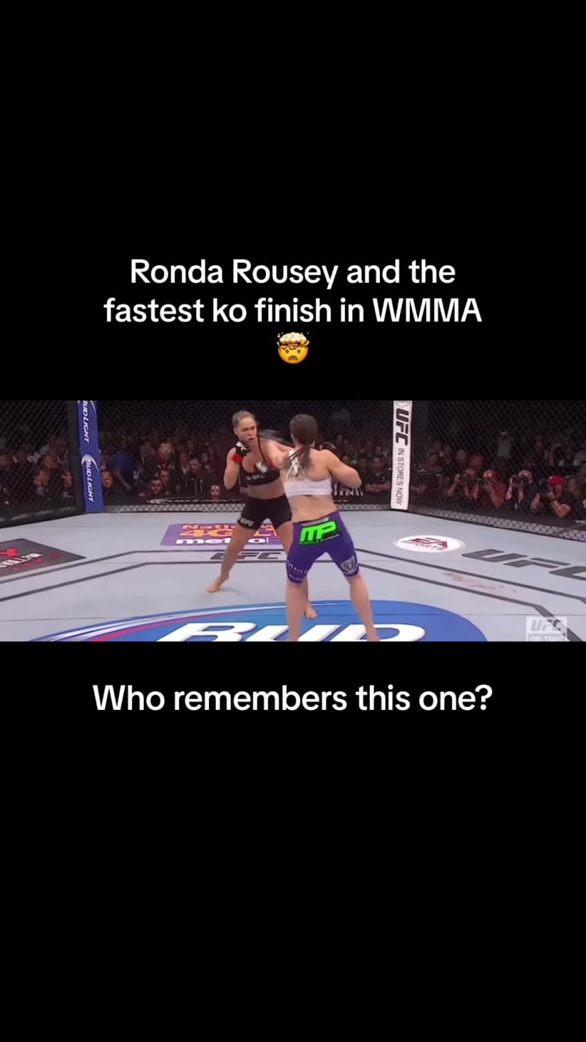 Ronda Rousey was flexing on every opponent she fought in the UFC. 2014 ...