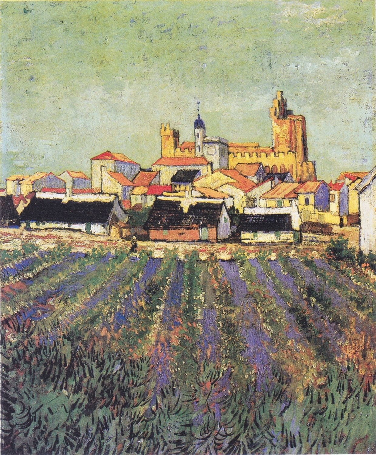 Vincent van Gogh View of Saintes-Maries 1888