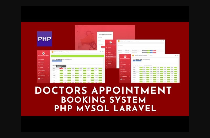 Appointment management system php mysql laravel