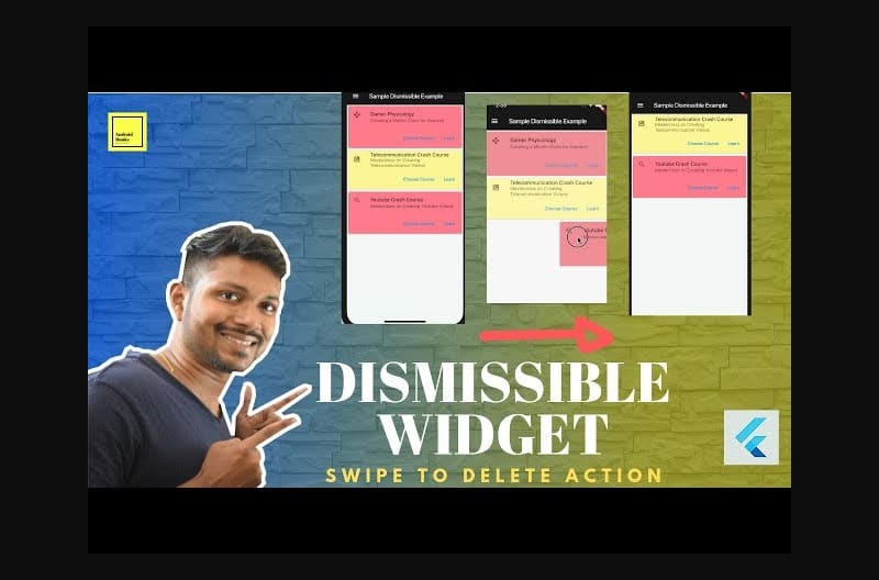 Dismissible Widget in Flutter - Creating Swipe to Delete Action in Flutter