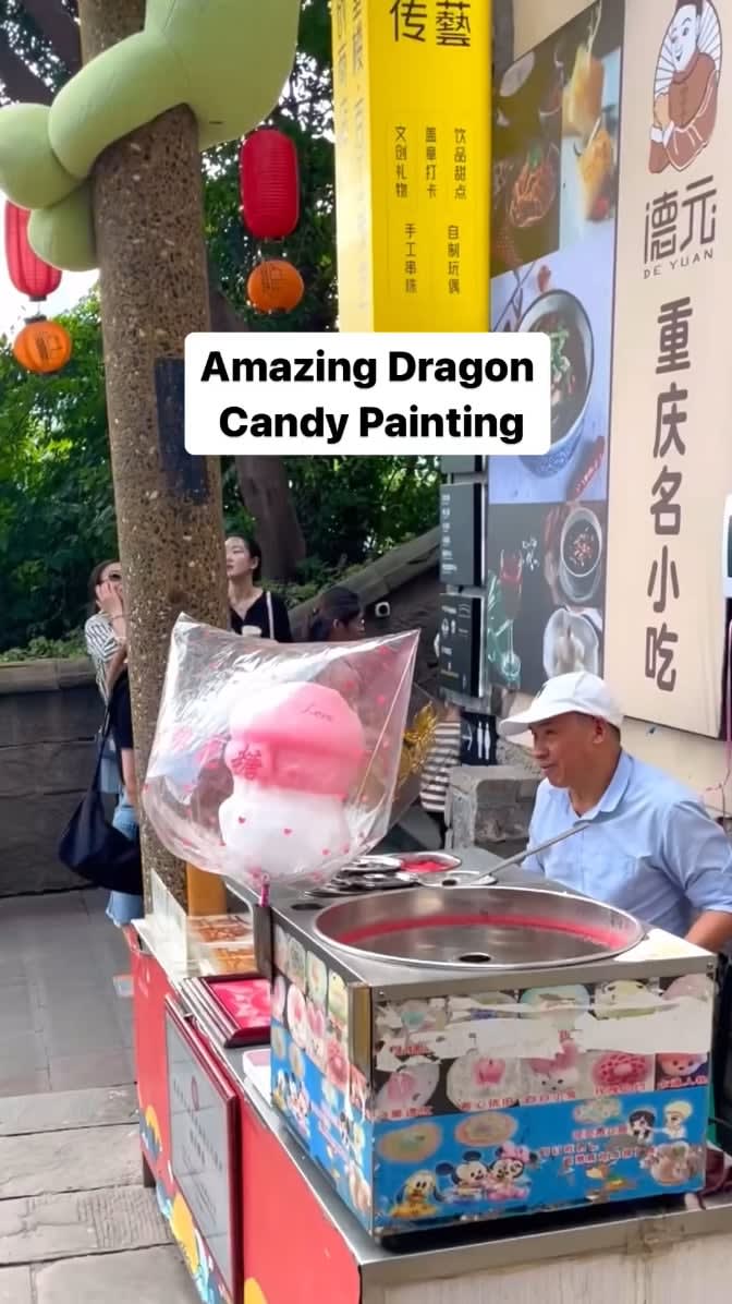 A dragon in candy form