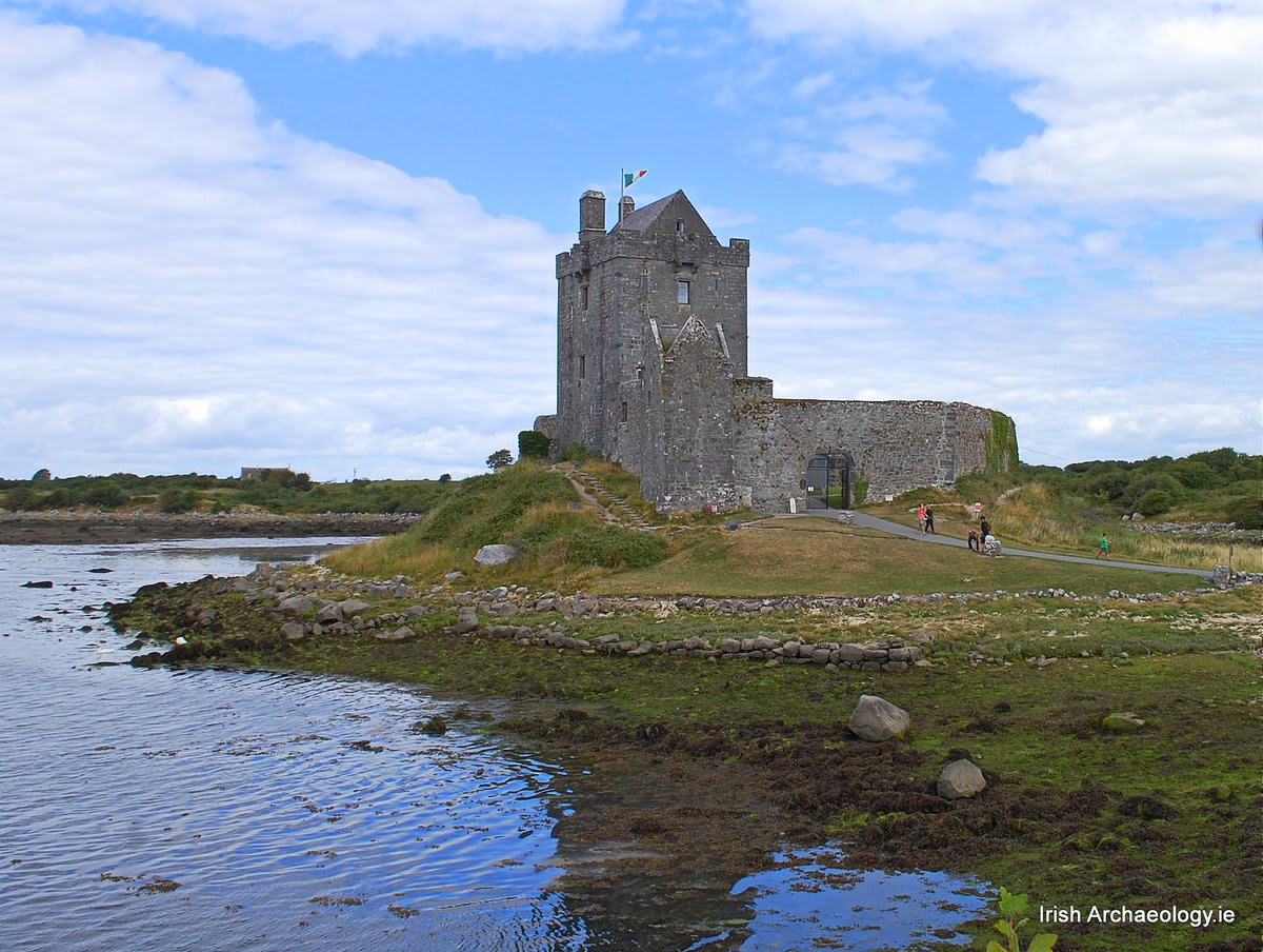 The impressive remains of Dunguaire castle, Co. Galway, Ireland. This ...