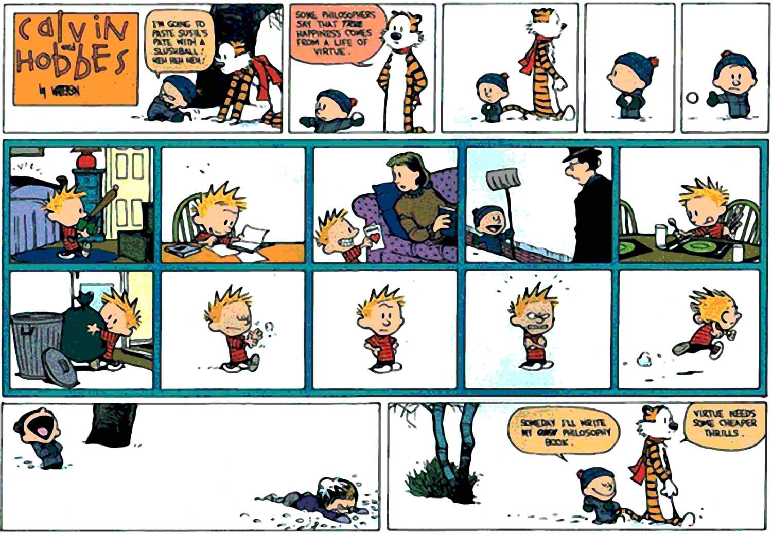 I love Calvin's thinking for his age.