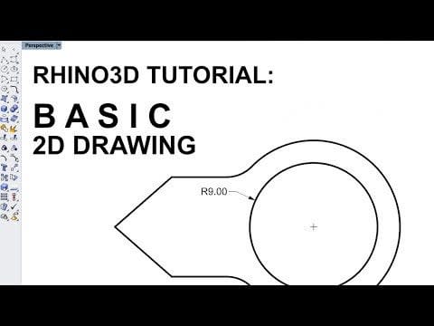 Rhino Tutorial: Basic 2D drawing & dimensioning