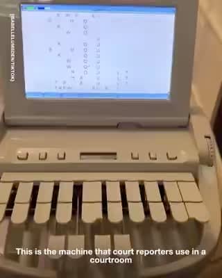 How court reporting machine works