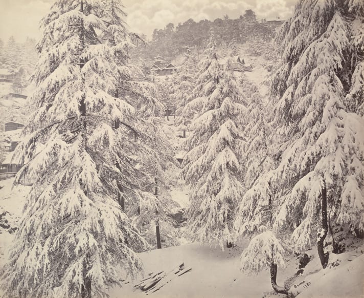 A snowy scene to bring you into the weekend. This view of Shimla in ...