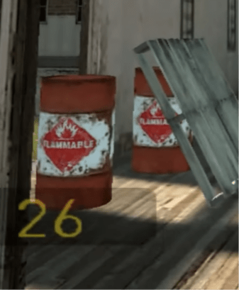 Half-Life 2 on the XBOX has a different explosive barrel texture ...