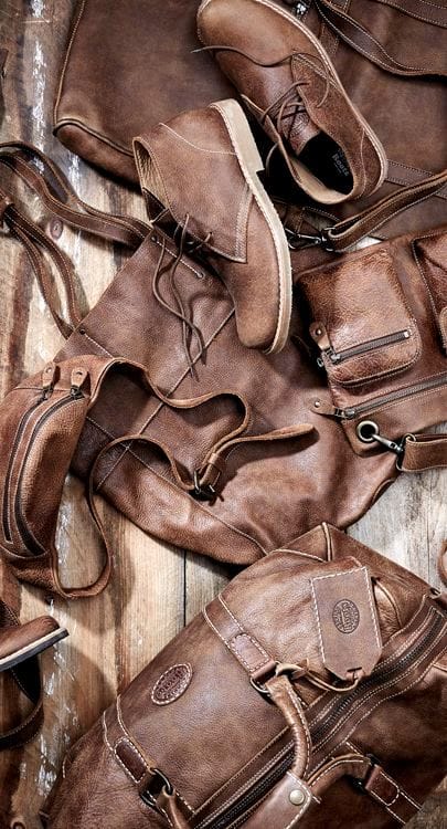Tribe Leather Collection | Roots | Leather, Roots clothing, Brown leather