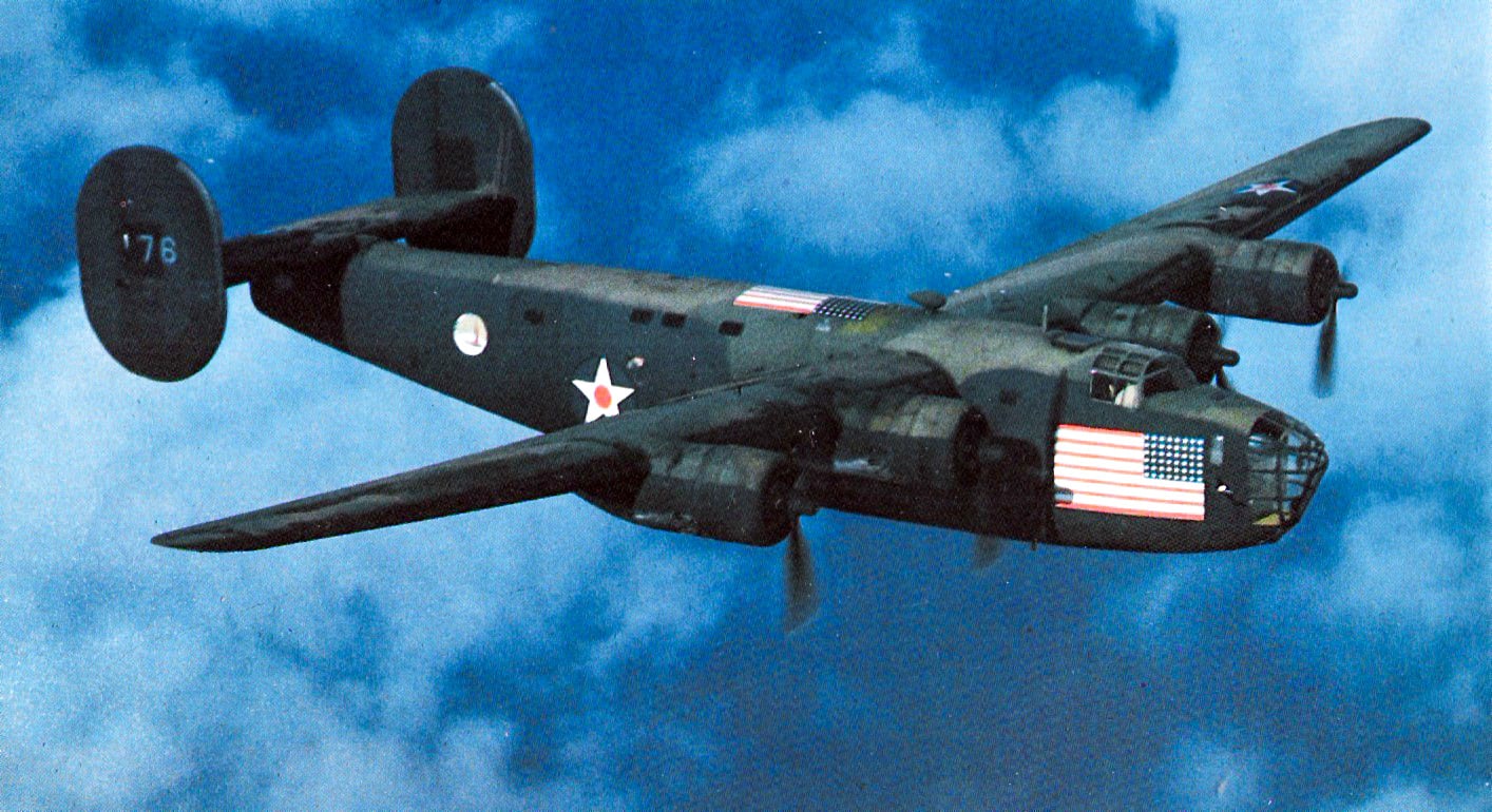 The eighth U.S. Army Air Force Consolidated B-24A Liberator built (s/n 40-2376), in 1941. "This ...