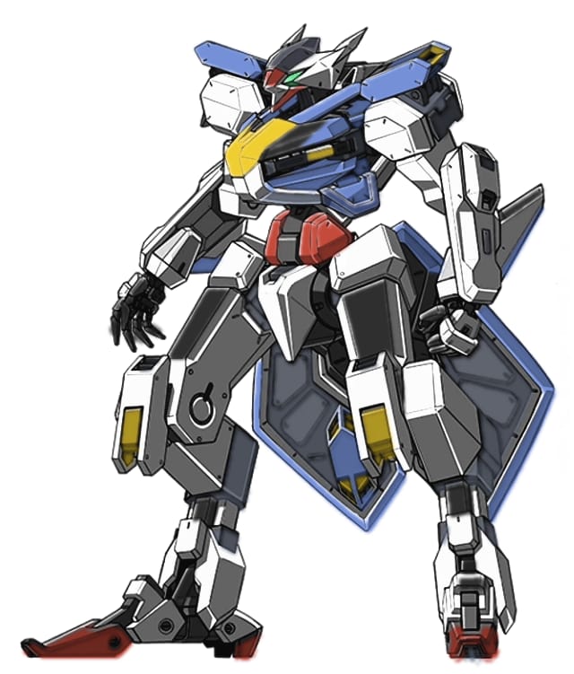 Let's see... an AI assisted flight-type mecha piloted by a shy redhead ...
