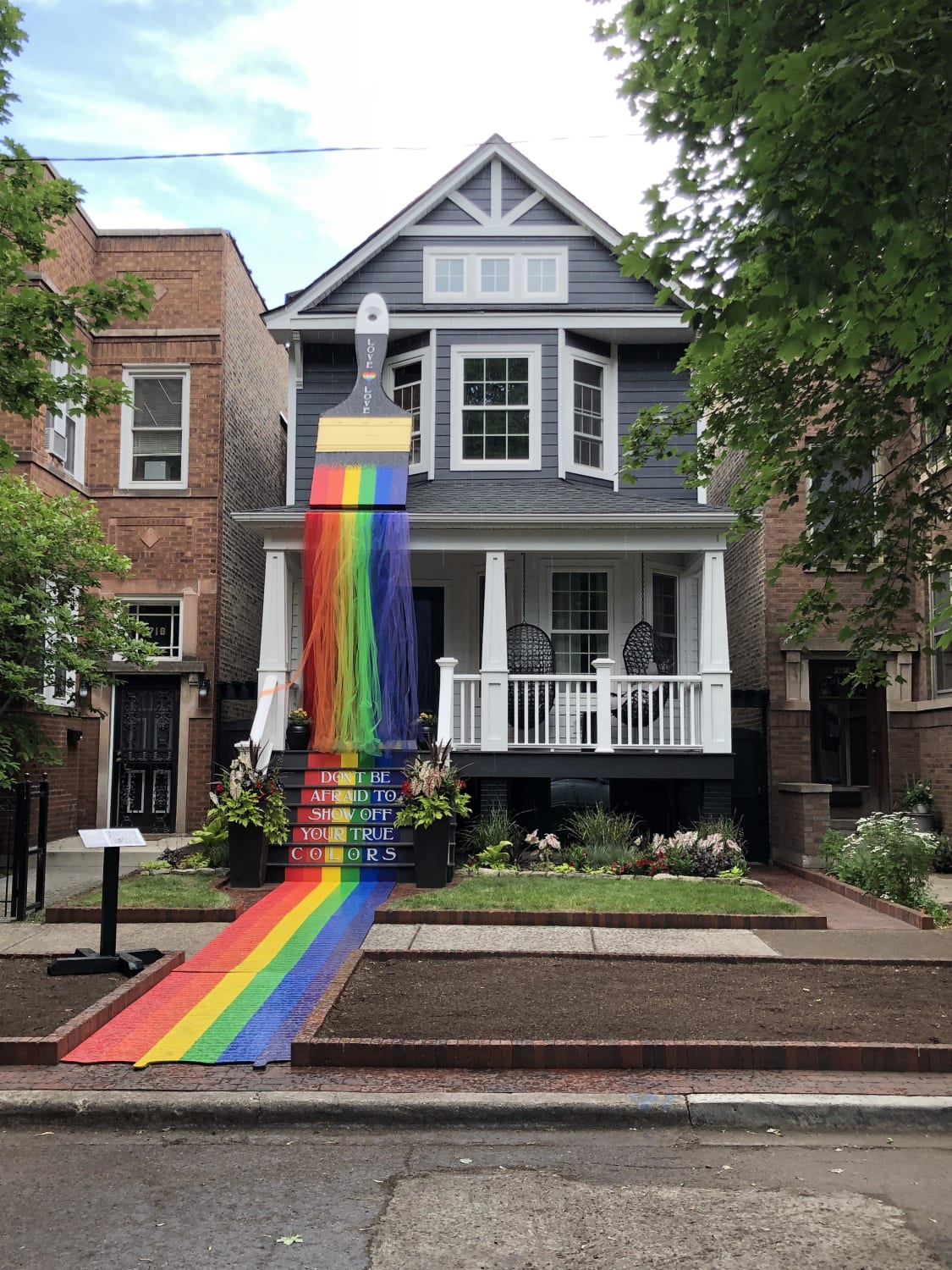 Cool pride house in Chicago