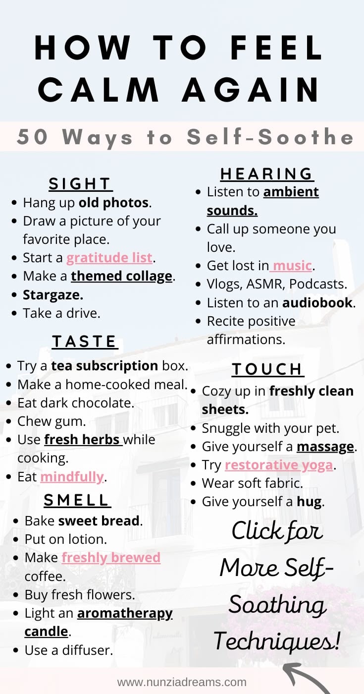 How to Feel Calm Again Guide | 50 Self-Soothing Techniques