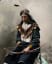 1899 photo of Chief Bone Necklace of the Oglala Lakota Tribe.