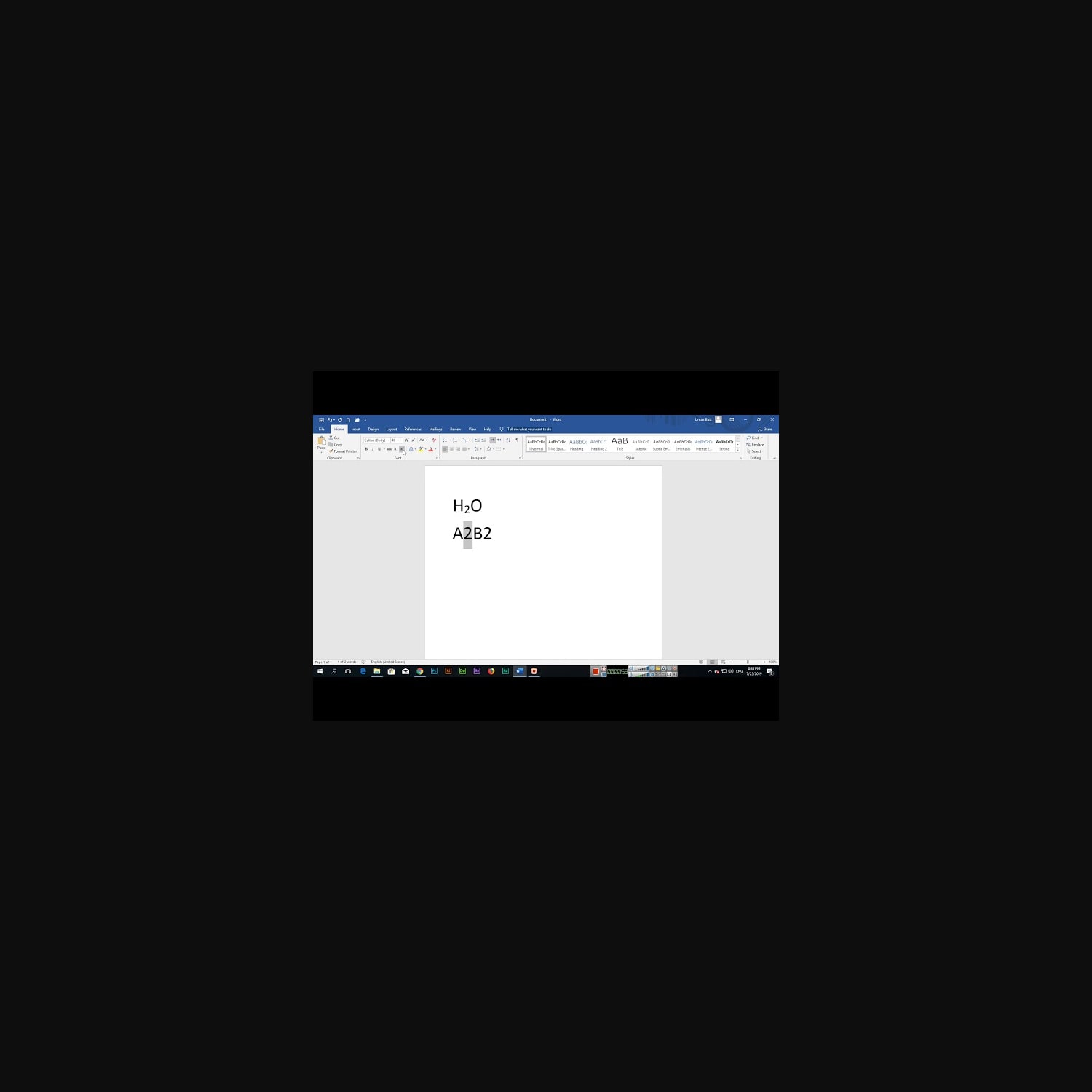 How to apply Subscript and Superscript in Microsoft Word How to apply Subscript and Superscript in Microsoft Word