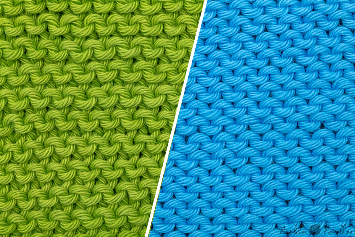 The difference between reverse stockinette stitch vs garter stitch ... The difference between reverse stockinette stitch vs garter stitch ...