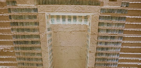 The restored southern tomb within Djoser’s (Netjerikhet) pyramid ...
