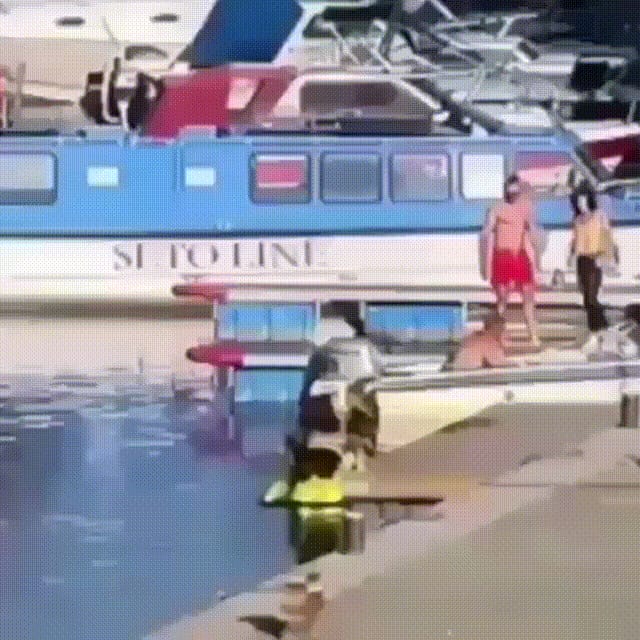 "You guys ready for your boat ride?"